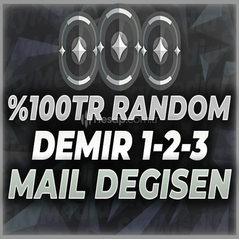 SkyMedia - ⭐(%100TR) DEMİR GARANTİ MAİL DEĞİŞEN RANDOM HESAP⭐ - #196406