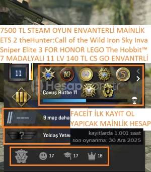 HizliTeslim - Sniper Elite 3 FOR HONOR LEGO The Hobbit 7500 TL STEAM ...