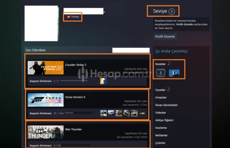 HizliTeslim - 2 MADALYALI 335 TL CS GO ENVANTERLİ Forza Horizon 5 War ...