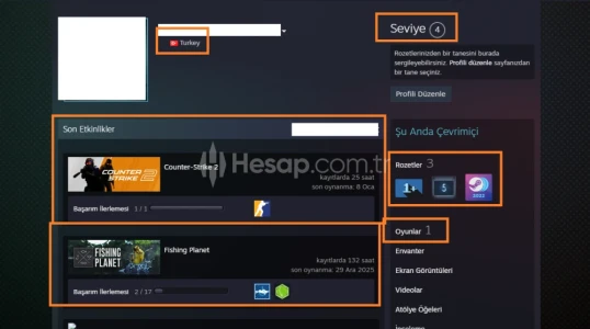 HizliTeslim - 2 MADALYALI 5 LV 1100 TL CS GO ENVANTERLİ BOL SKİNLİ FA ...