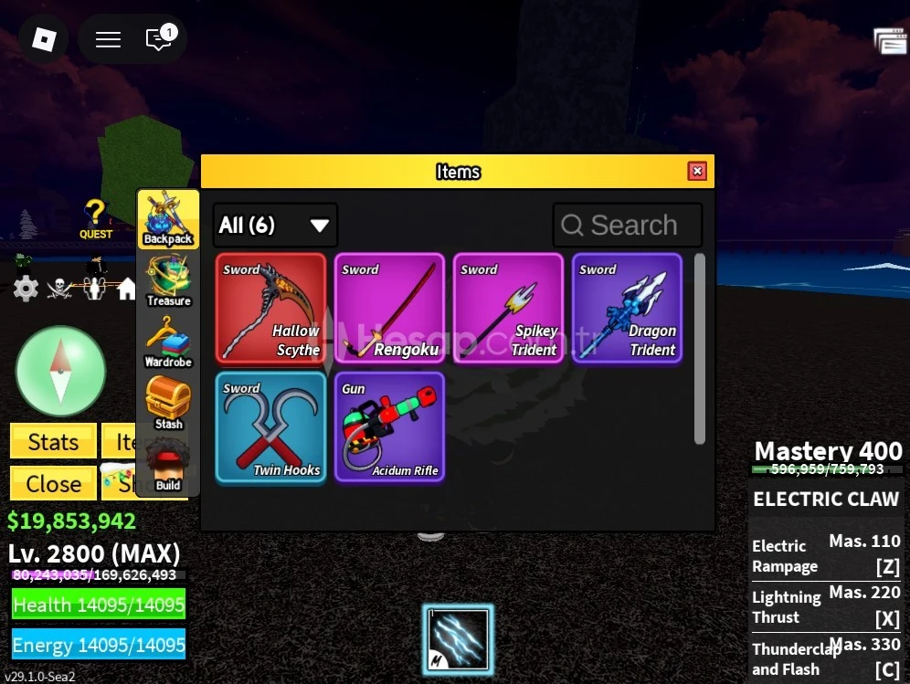 AlpOnline - ⭐ GRAVITY + HALLOW SYTCHE BLOX FRUITS - #305658