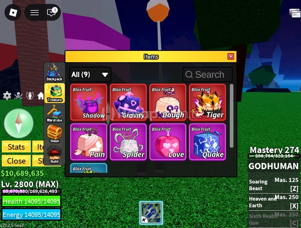 AlpOnline - ⭐TIGER DOUGH GRAVITY SHADOW | BLOX FRUITS - #421898