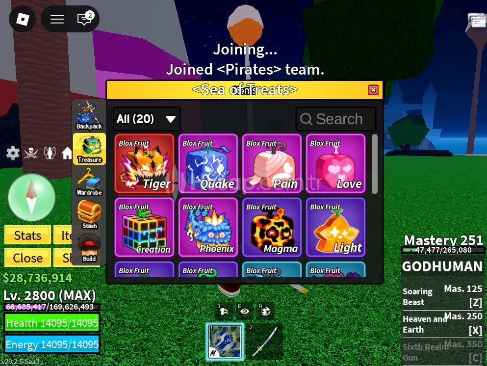 AlpOnline - TIGER FRUIT | 2800 LEVEL | BLOX FRUITS - #427010