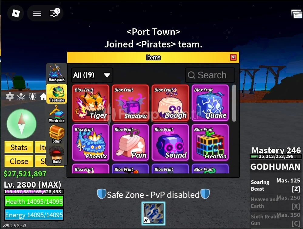 AlpOnline - ⭐TIGER DOUGH SHADOW + HALLOW SYTCHE | BLOX FRUITS - #444807