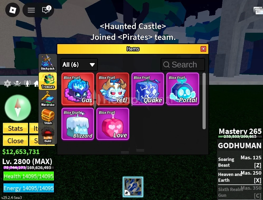 AlpOnline - ⭐ YETİ GAS PORTAL | BLOX FRUITS + 2800 LEVEL - #473308