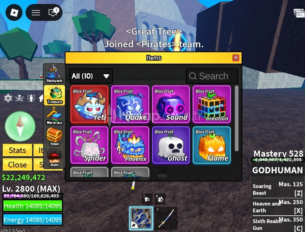 AlpOnline - ⭐YETİ FRUIT 2800 LEVEL | BLOX FRUITS - #498768