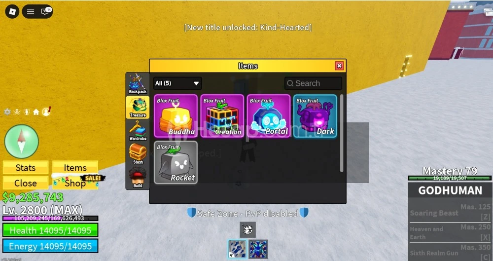 AlpOnline - ⭐KİTSUNE YENMİŞ + GODHUMAN | BLOX FRUITS - #498768