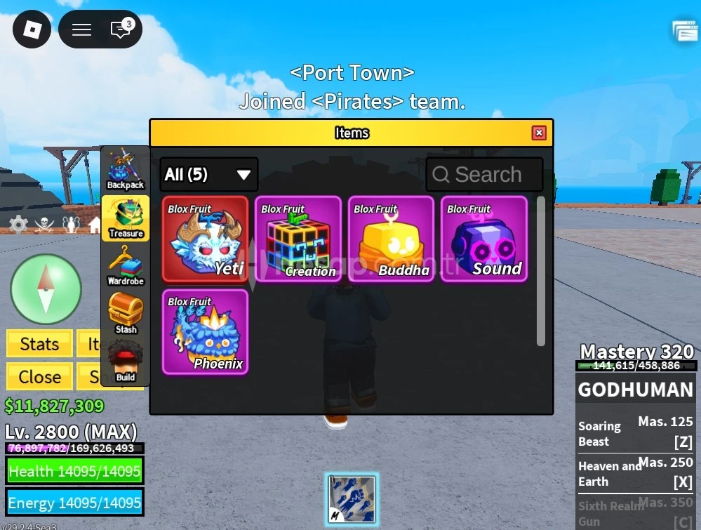 AlpOnline - YETİ BUDDHA | BLOX FRUITS | 2800 LVL - #507032