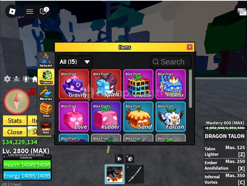 AlpOnline - 💛GRAVITY + SPIRIT FRUIT | BLOX FRUITS - #507037