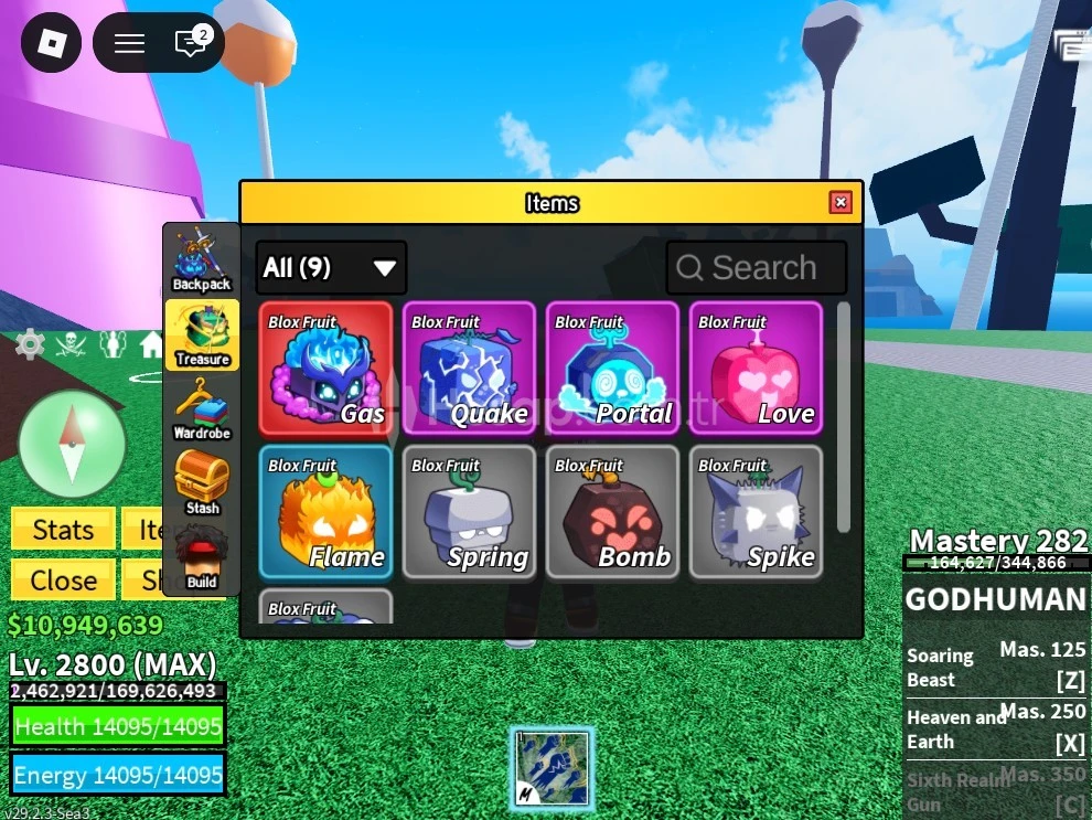 AlpOnline - GAS + PORTAL FRUIT | BLOX FRUITS - #507040