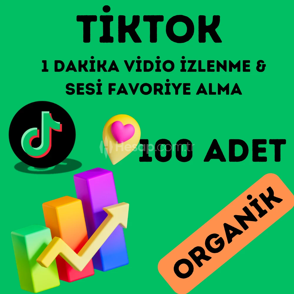 organikstore - Tiktok Organik 1 Dakika izlenme ve Sesi Favori |100Adet ...