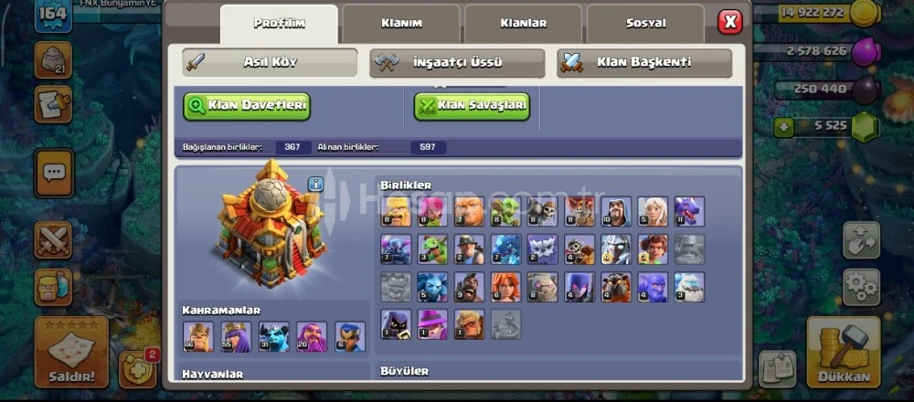 bnym36363 - EFSANE 16BB COC HESABI KAÇMAZ 🥶 - #588855