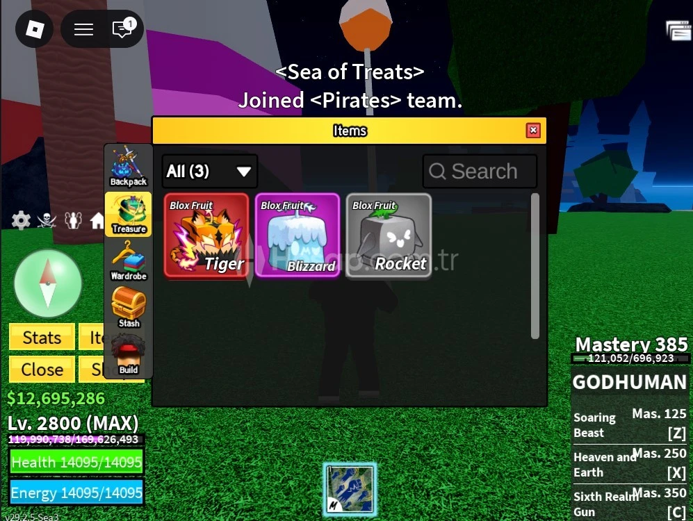 AlpOnline - ⭐TIGER FRUIT | BLOX FRUITS | 2800 LEVEL - #616077