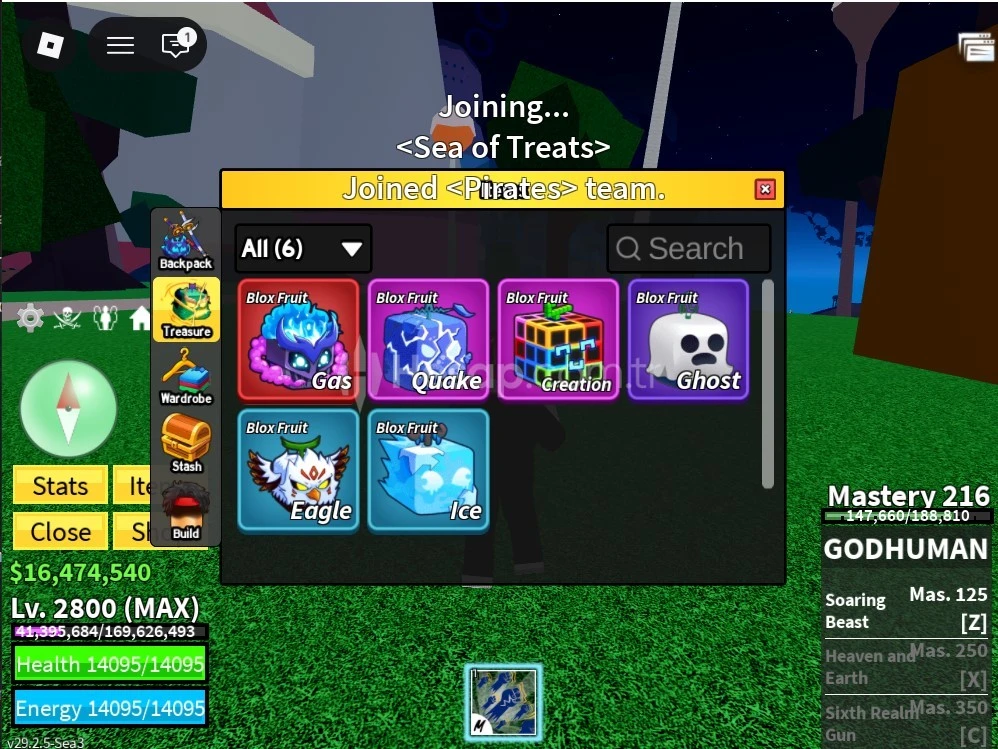 AlpOnline - ⭐GAS FRUIT | BLOX FRUITS | 2800 LEVEL - #616077