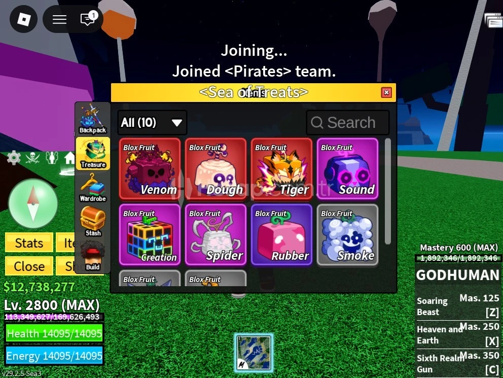 AlpOnline - ⭐TIGER DOUGH VENOM + HS | BLOX FRUITS - #616081