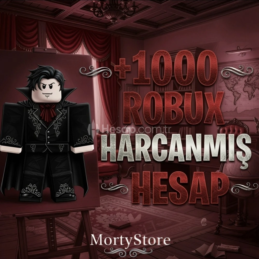 mortystore - ⭐ROBLOX 1.000+ ROBUX HARCANMIŞ HESAP⭐ - #700869
