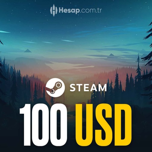 Steam 100 USD Cüzdan Kodu, Ucuz Wallet Card Satın Al